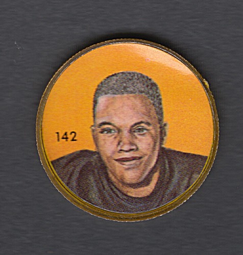 1963 CFL NALLEY'S POTATO CHIP FOOTBALL COIN #142 WILLIE FLEMING B C ...