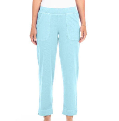 FRESH PRODUCE Small Swimming Pool Blue $72 Key Largo Jersey Ankle Pants ...