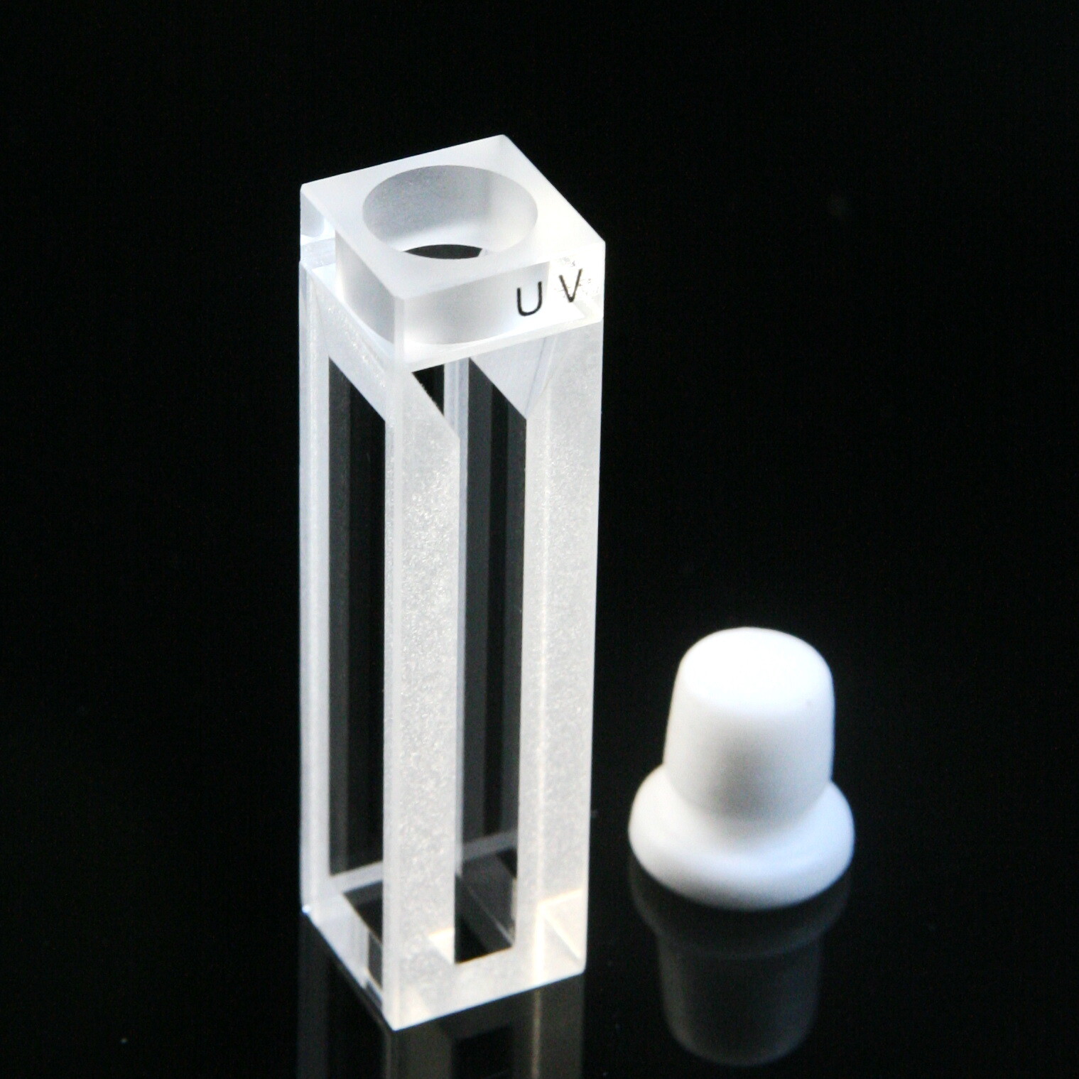 Micro Fluorescence Quartz Cuvette 1cm,4mm, 1.4 ml Cell stopper Quartz ...