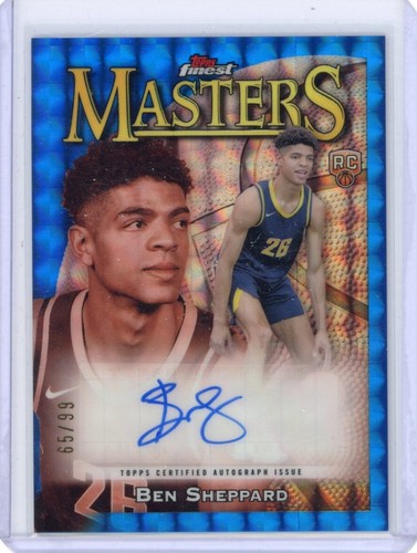 Ben Sheppard 2023-24 Finest Masters Blue Geometric Refractor Auto /99 ...