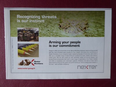 8/2011 PUB NEXTER SYSTEMS CANON CAESAR ARTILLERY SYSTEM OBUS CROCODILE ...