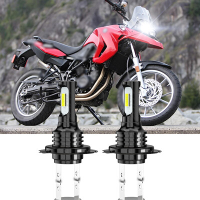 Pair H7 LED Headlight Bulbs Kit 6000K For BMW F800GS 2008-2017 F700GS ...