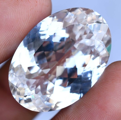 55.40 CT Natural MONTANA Colorless Sapphire Certified FLAWLESS Loose ...