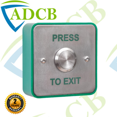 Stainless Steel Exit Button Vandal Resistant Interior Press to Exit ...