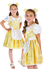 Girls Goldilocks Costume Girls Nursery Rhyme Book Week Day Fancy Dress ...