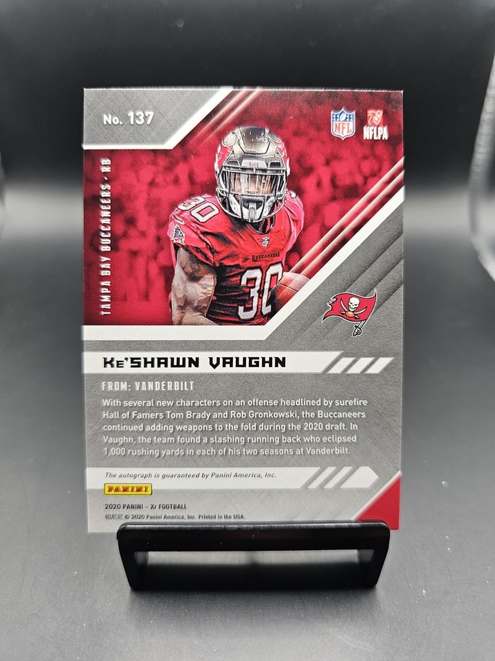 2020 Panini XR Rookie Auto /99 Ke'Shawn Vaughn #137 Rookie Auto RC ...