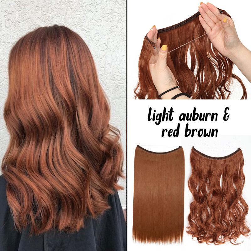 20"Invisible Secret Wire Headbands In Hair Extensions Head Band Natural ...