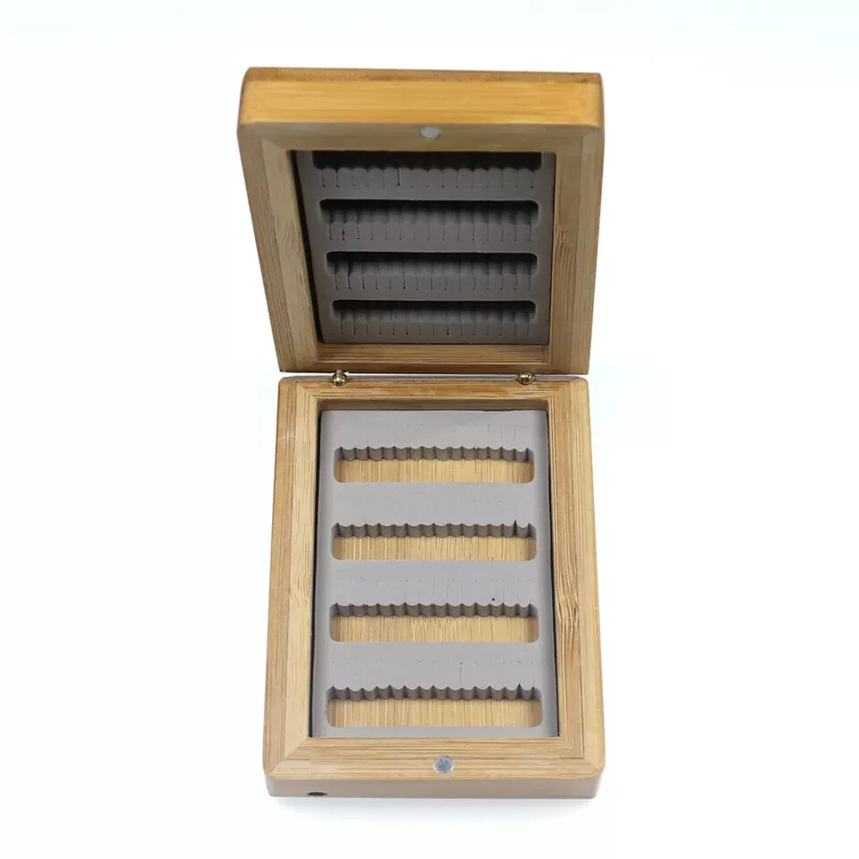Classic Bamboo Wood Fly Box ~ foam Insert ~ FREE Shipping | eBay