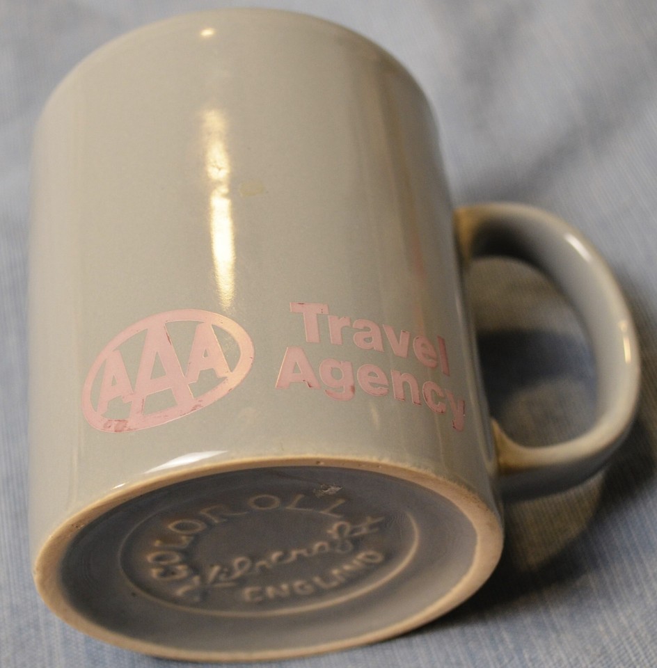 Coffee Mug Cup AA Travel Agence Coloroll Made in England Grey | eBay