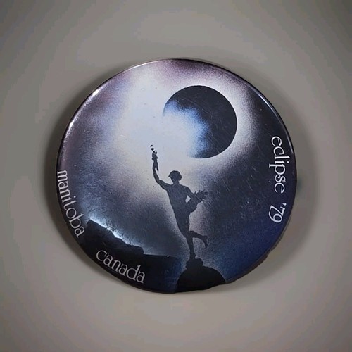 1979 Manitoba Button Pin, Eclipse '79, Canadian Seller, VTG RARE ...