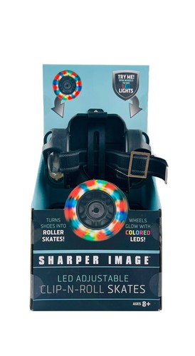Sharper Image LED Adjustable Clip-N-Roll Skates 8+ 4894088038378 | eBay ...