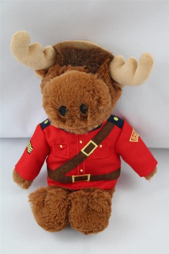 11"PLUSH CANADIAN MOUNTIE POLICE STUFFED BROWN MOOSE BY RCMP FOUNDATION ...