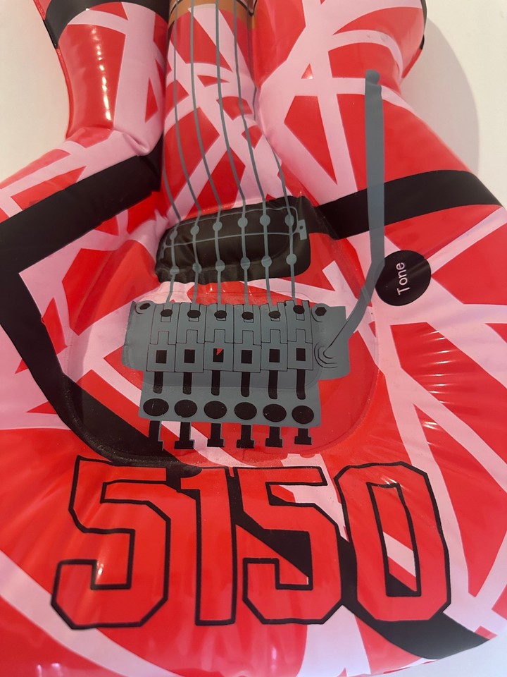 VAN HALEN FRANKENSTRAT 5150 VINYL INFLATABLE GUITAR - EXTREMELY RARE ...
