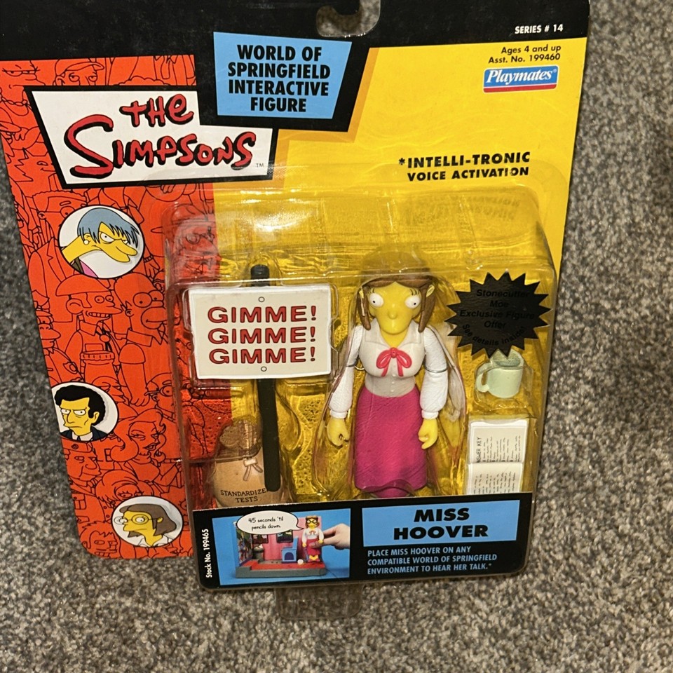 2003 The Simpsons Miss Hoover World Of Springfield Interactive Figure ...