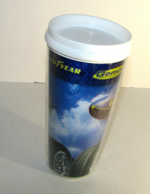 Vintage GOODYEAR Blimp Gemini Auto Care Lenticular Lidded Coffee Mug ...