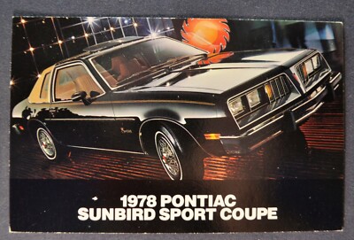 1978 Pontiac Sunbird Sport Coupe Postcard Excellent Original 78 | eBay
