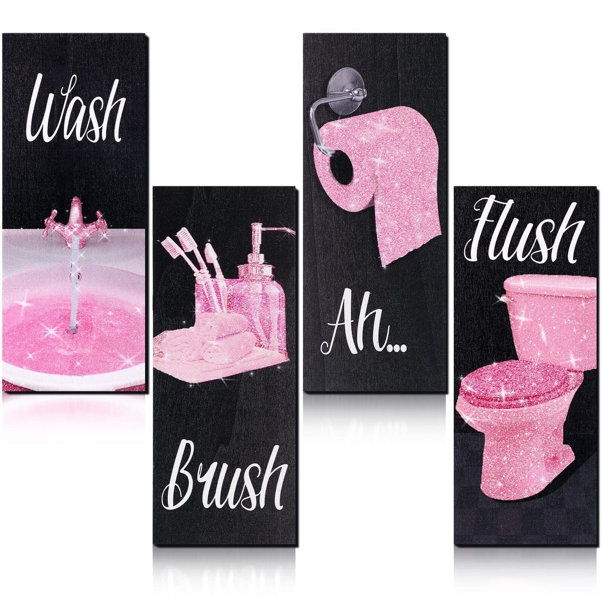 Funny Bathroom Accessories 4pcs Ceramic Funny Bathroom Accessories Set