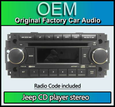 Jeep Patriot CD player P05064067AE Car Stereo with Radio Code ...