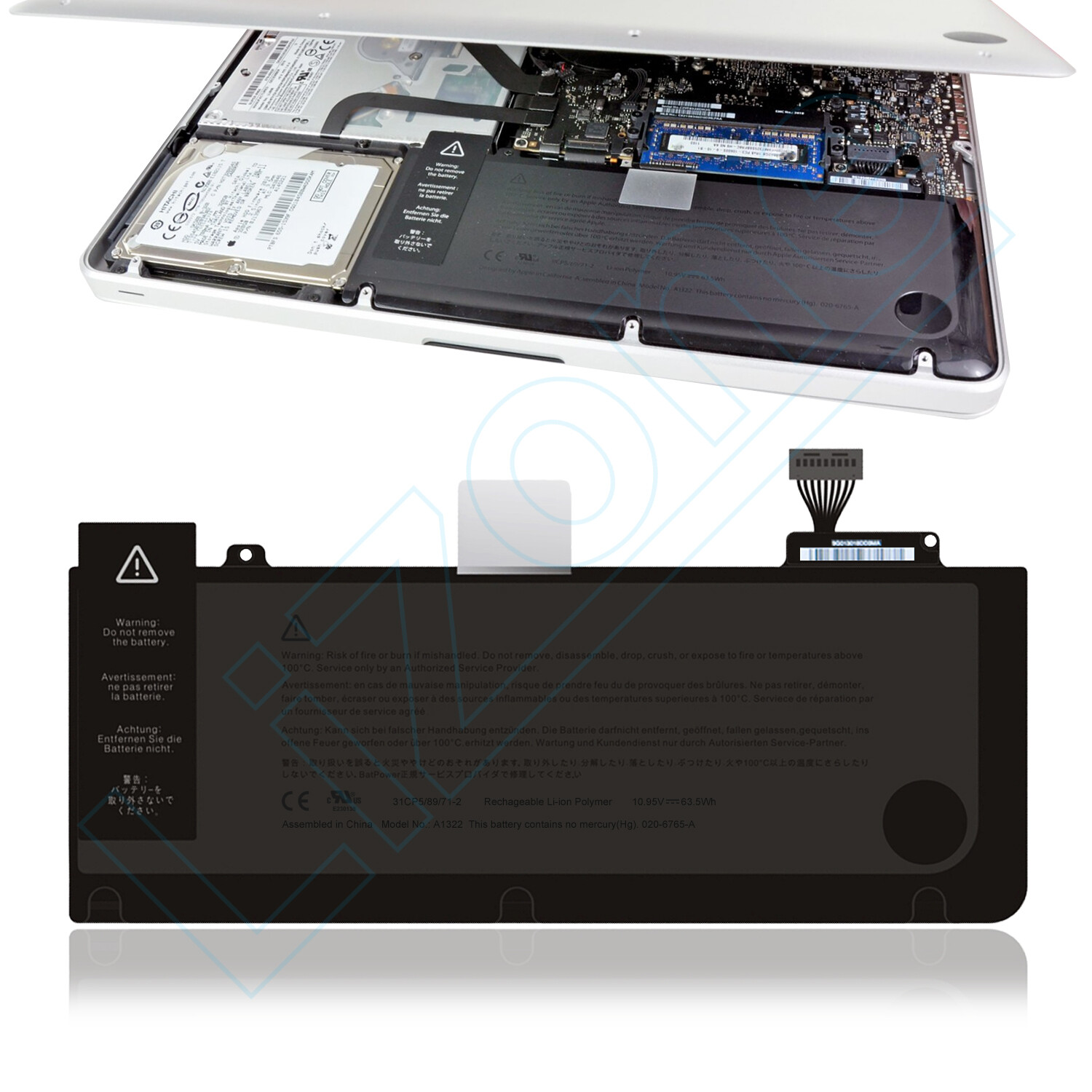 NEW A1322 Battery for Apple MacBook Pro 13 A1278 Mid 2009 2010 2011 ...