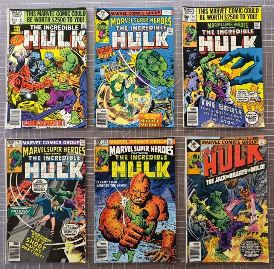 Incredible Hulk Lot of 13 Marvel Comics Reader Grade 1.0-4.0 | eBay
