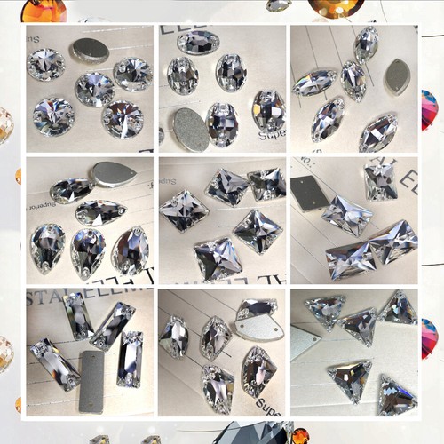 Wholesal Clear Color Different Shape and Size Sew on Rhinestones DIY ...