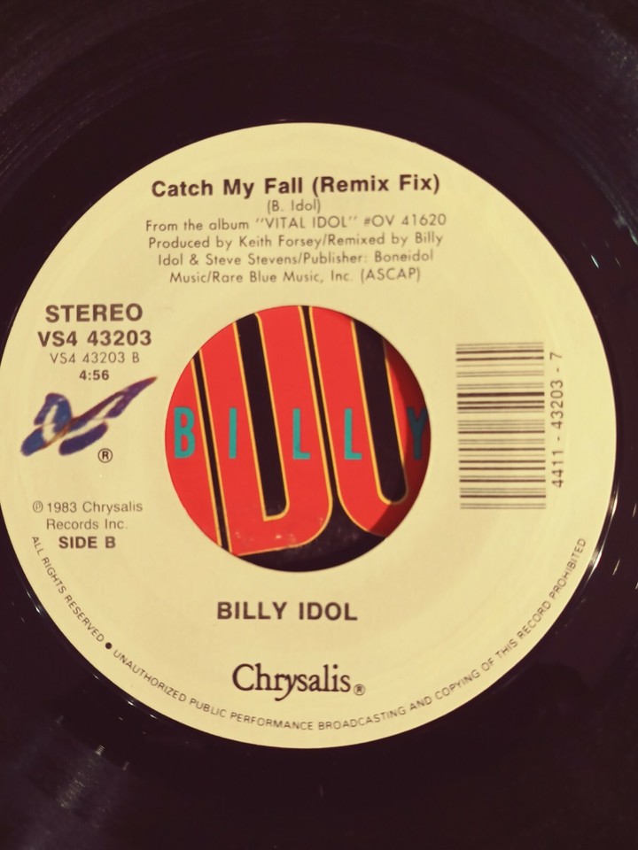 Billy Idol Hot In The City / Catch My Fall (Remix Fix) 45rpm 7" Vinyl ...