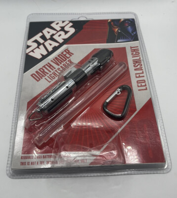 STAR WARS DARTH VADER LIGHTSABER LED FLASHLIGHT 2007 MASTER REPLICAS ...