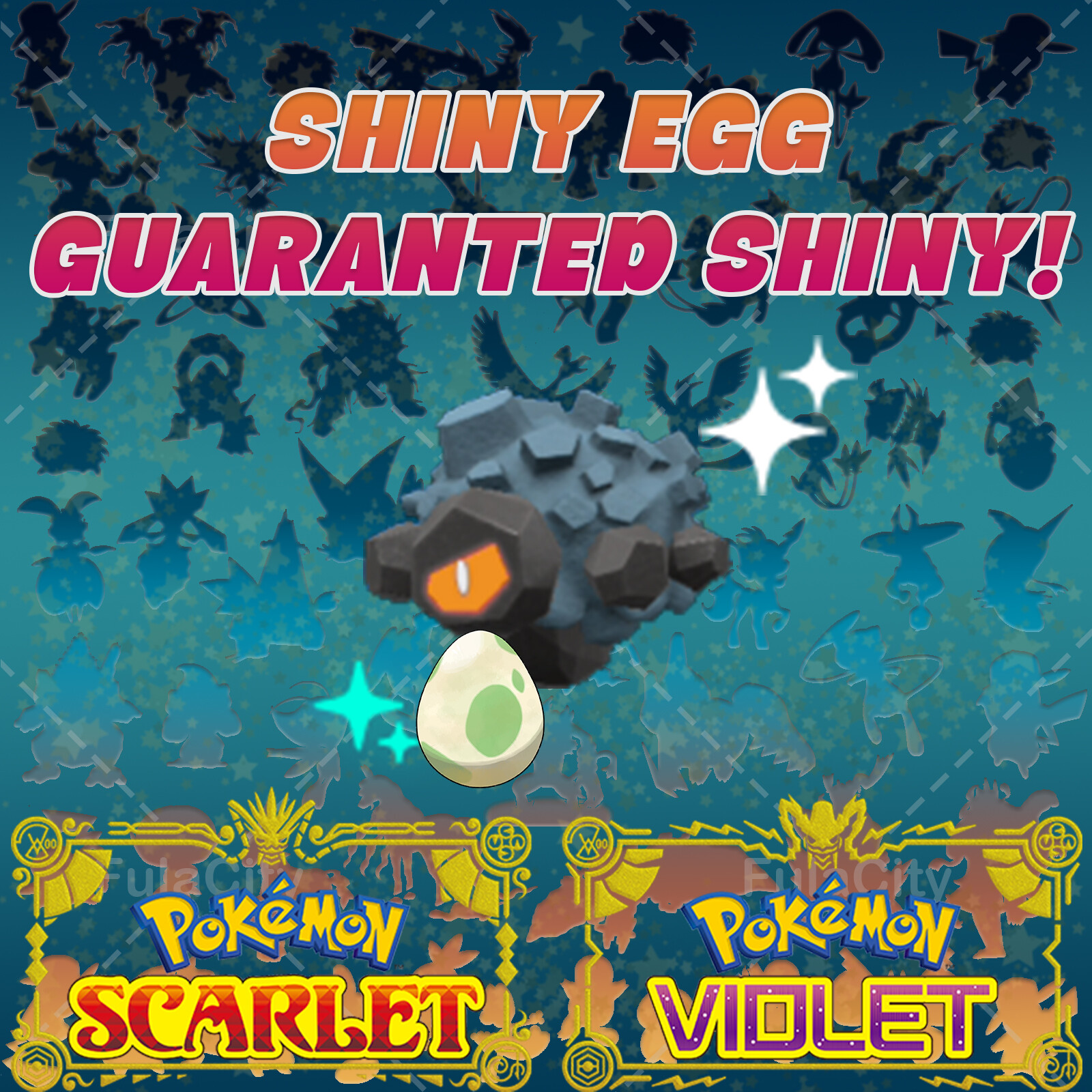 ROLYCOLY POKEMON SCARLET VIOLET SHINY EGG 6 IV CUSTOM AVAILABLE | eBay