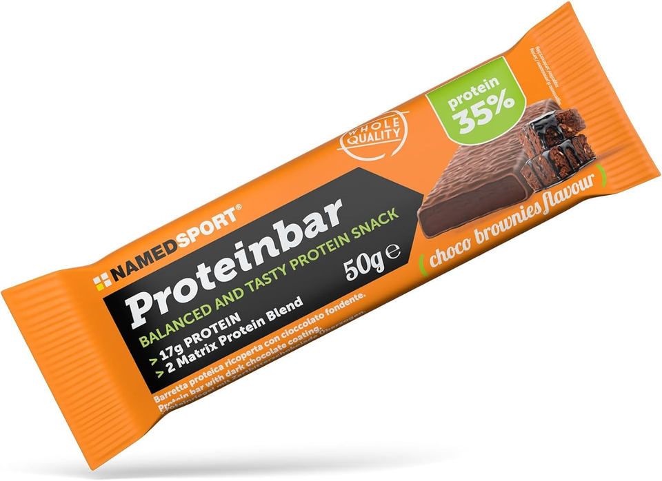 NAMEDSPORT Proteinbar, Barretta Energetica Gusto Choco Brownie Con 35% ...