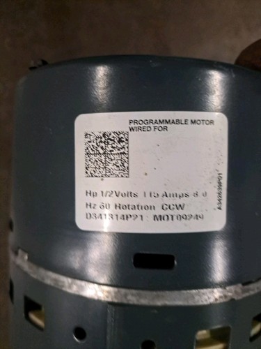 Trane 5SME39HL0252 motor 1/2HP & ECM Module / MOT09249 / CN03 (L:B3T3 ...