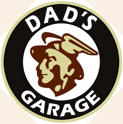 Dad's Mercury Garage 14" Round Metal Sign | eBay