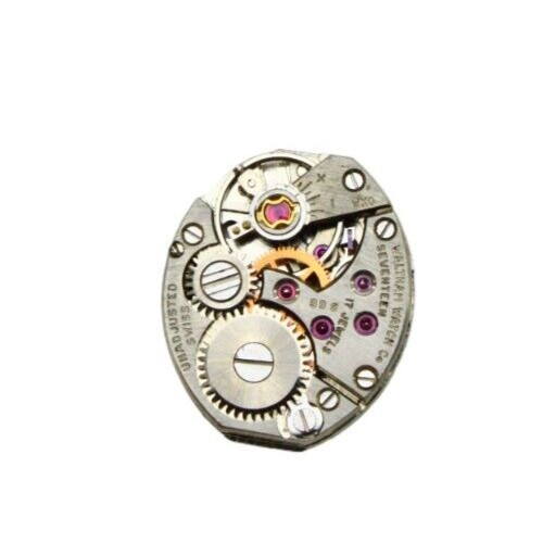 Waltham B66 Watch Movement 17 J Size 5.75 x 6.75''' = 13.0 x 15.2 mm ...