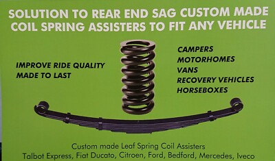 Talbot Express Leaf Spring Coil Assisters to fit Motorhome or Camper ...