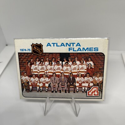 Atlanta Flames 1975-76 O-Pee-Chee 74/75 Team Checklist #85 | eBay