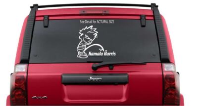 Pee on Harris 1 FOOT TALL Anti Biden/Harris Decal Sticker Bumper FREE ...