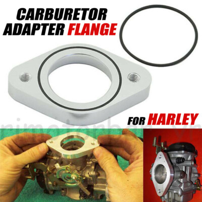 Carb Carburetor Adapter Flange CV40MM For Harley Softail Sportster 1000 ...