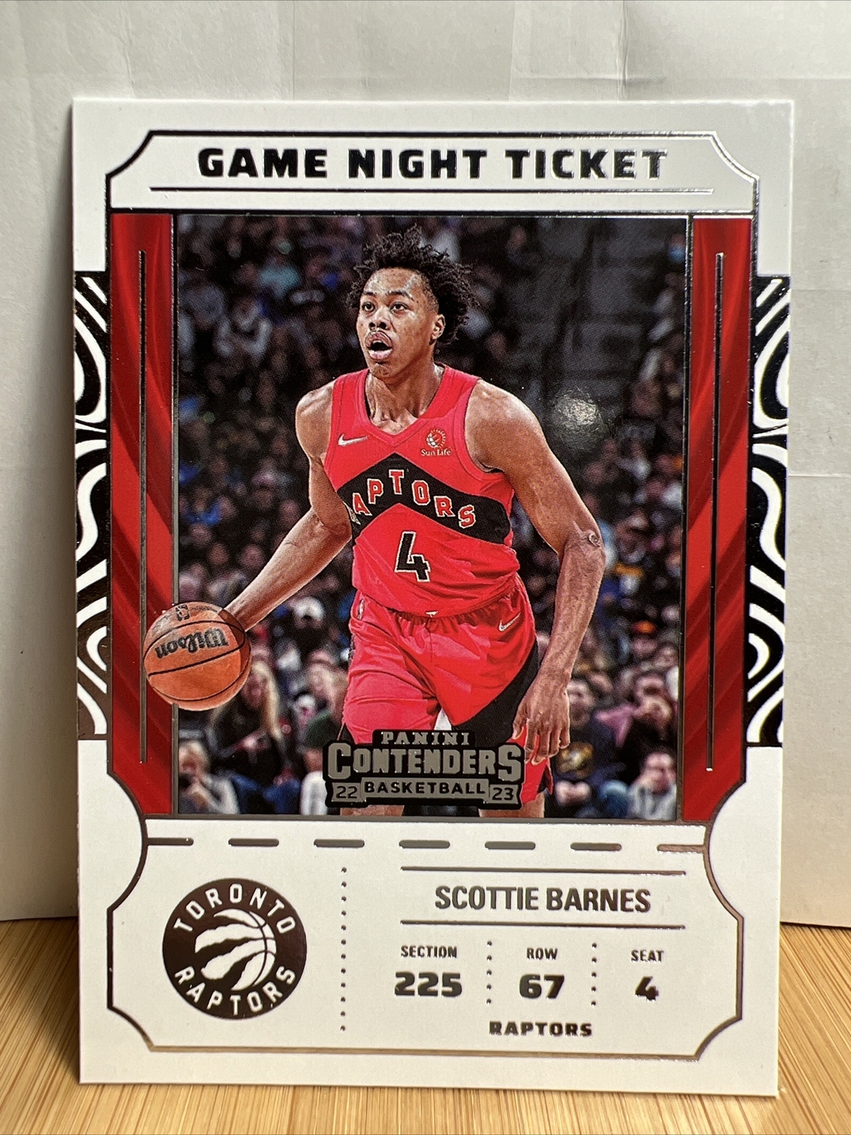 2022-23 Panini Contenders Scottie Barnes Game Night Ticket Toronto ...