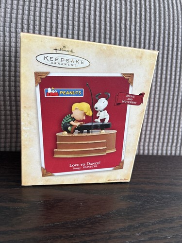 Hallmark Ornament 2004 Love to Dance Snoopy Peanuts Magic NIB,MIB | eBay