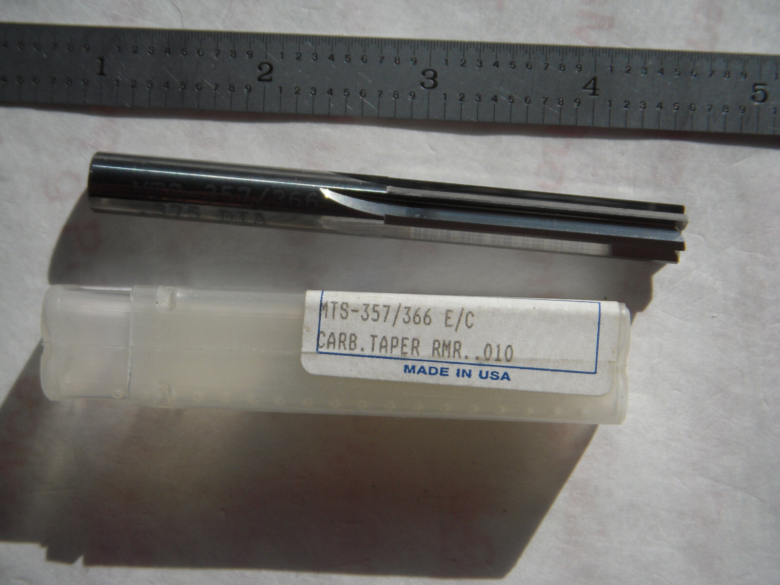 NEW INTREPID TOOL USA .357"-.366" CUT X 3-1/2"L X .020" CC CARBIDE ...