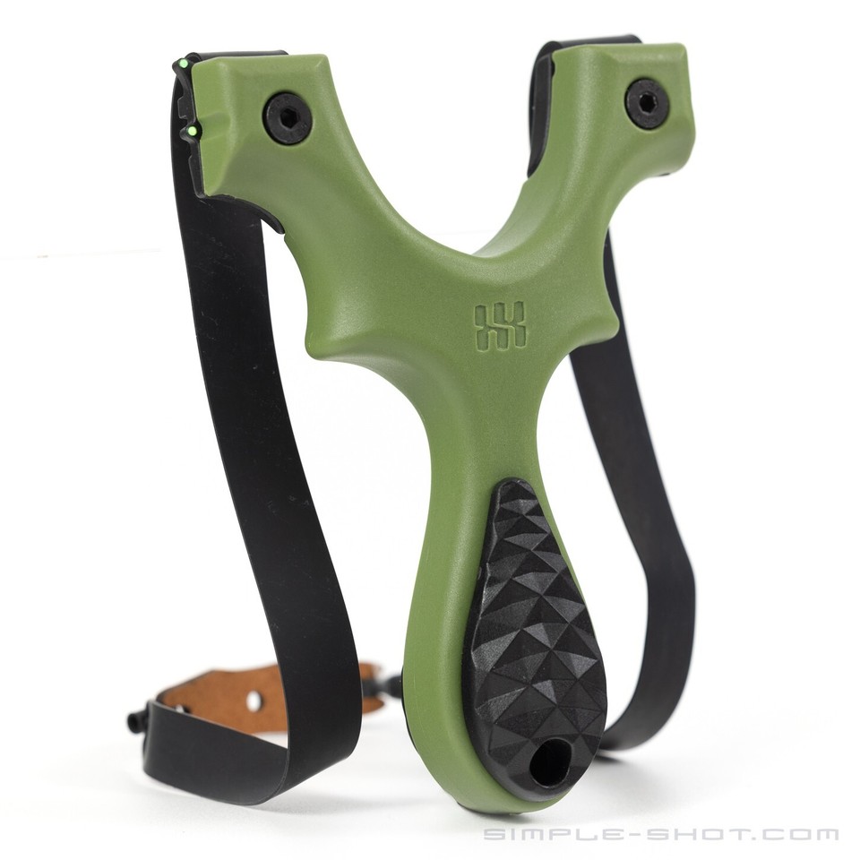 SimpleShot SCOUT LT2 Slingshot Bundle with Flat Bands, Target, Clay ...