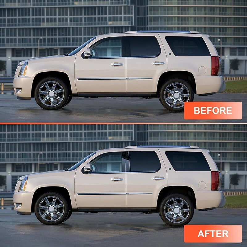 4X Black Window B Pillar Post Door Molding Trim For Cadillac Escalade ...