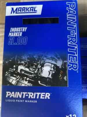 Markal SL.100 Paint-Riter Liquid Paint Marker Pen, Black 12-Pack | eBay