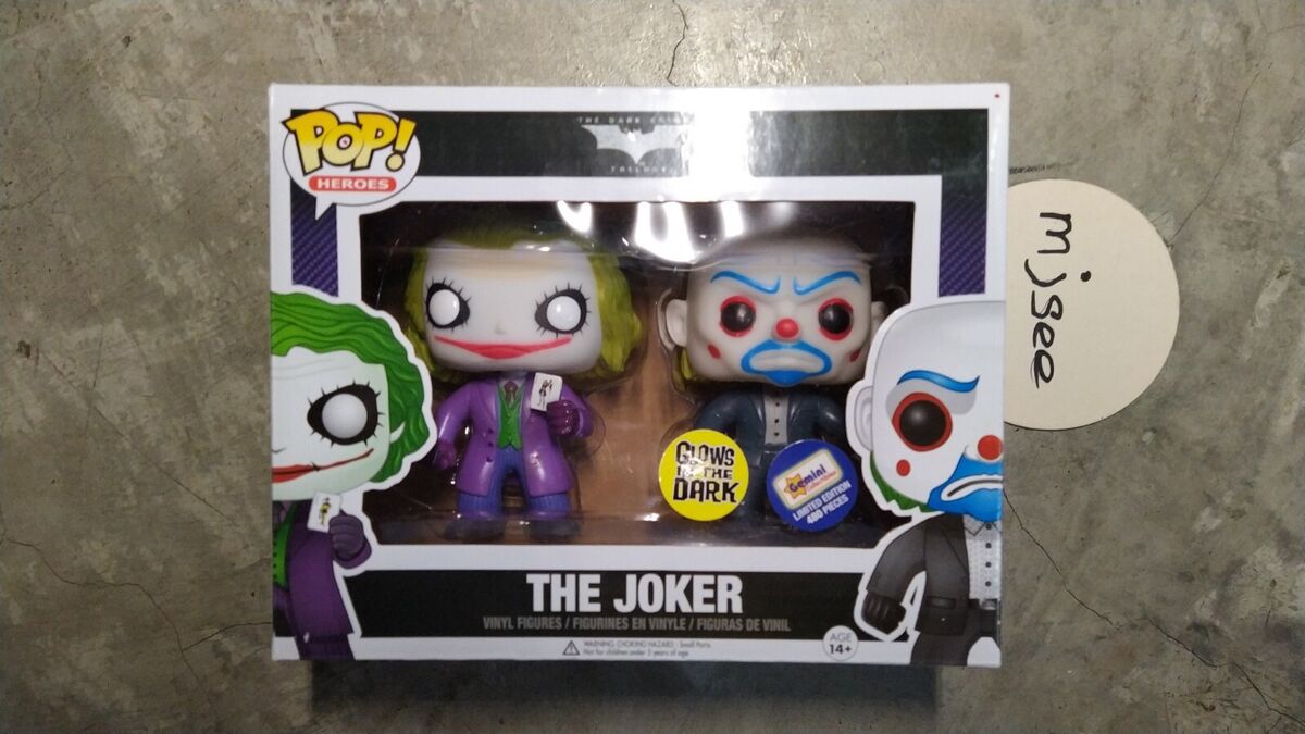 Funko Pop The Joker 2-Pack Glow in the Dark Gemini Exclusive Funko Pop The Joker 2-Pack Glow in the Dark Gemini Exclusive