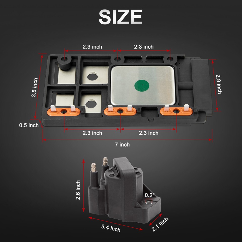 Ignition Control Module w/ 3 Coils for Buick Chevroletn Pontiac ...