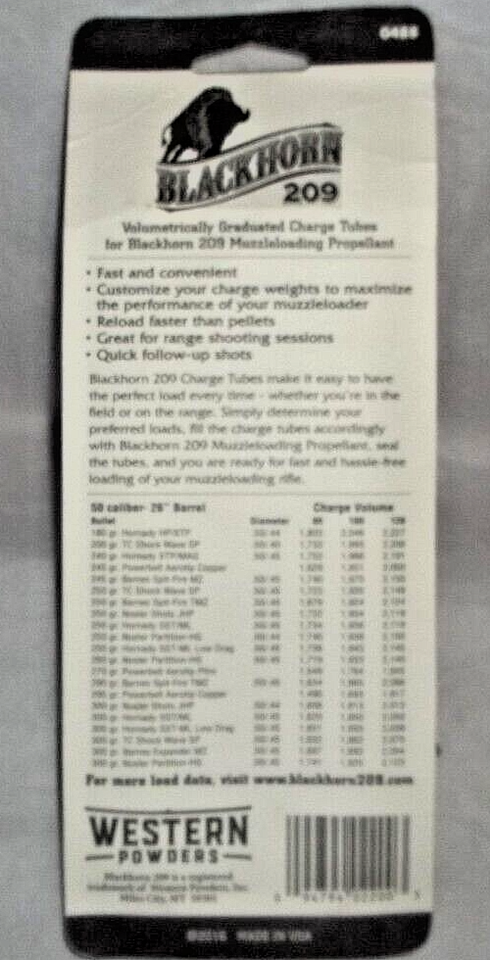 Blackhorn 209 Measuring Tubes - New - 6 Tubes - FREE SHIPPING | eBay
