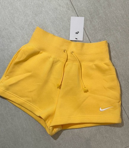 Nike Sweat Shorts Womens X-Small Yellow High Rise Loose Fit NWTAG | eBay