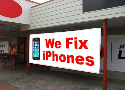 We Fix iPhones Retail Store Business Advertising Repair Banner Sign ...