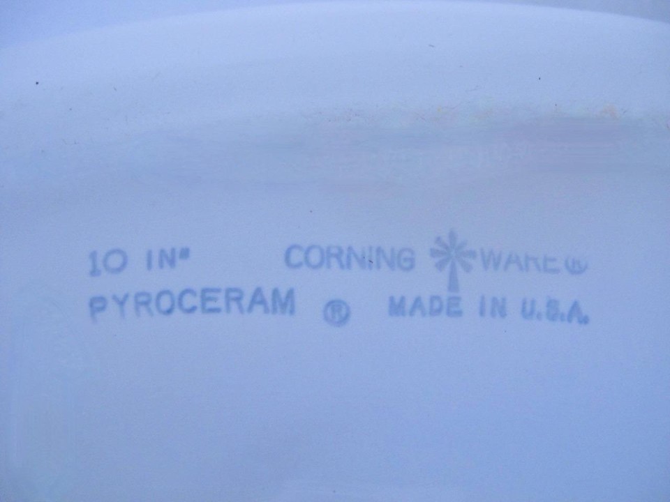 Vtg Corningware 10" Pyroceram Casserole Dish w Lid + Handle Convert to ...