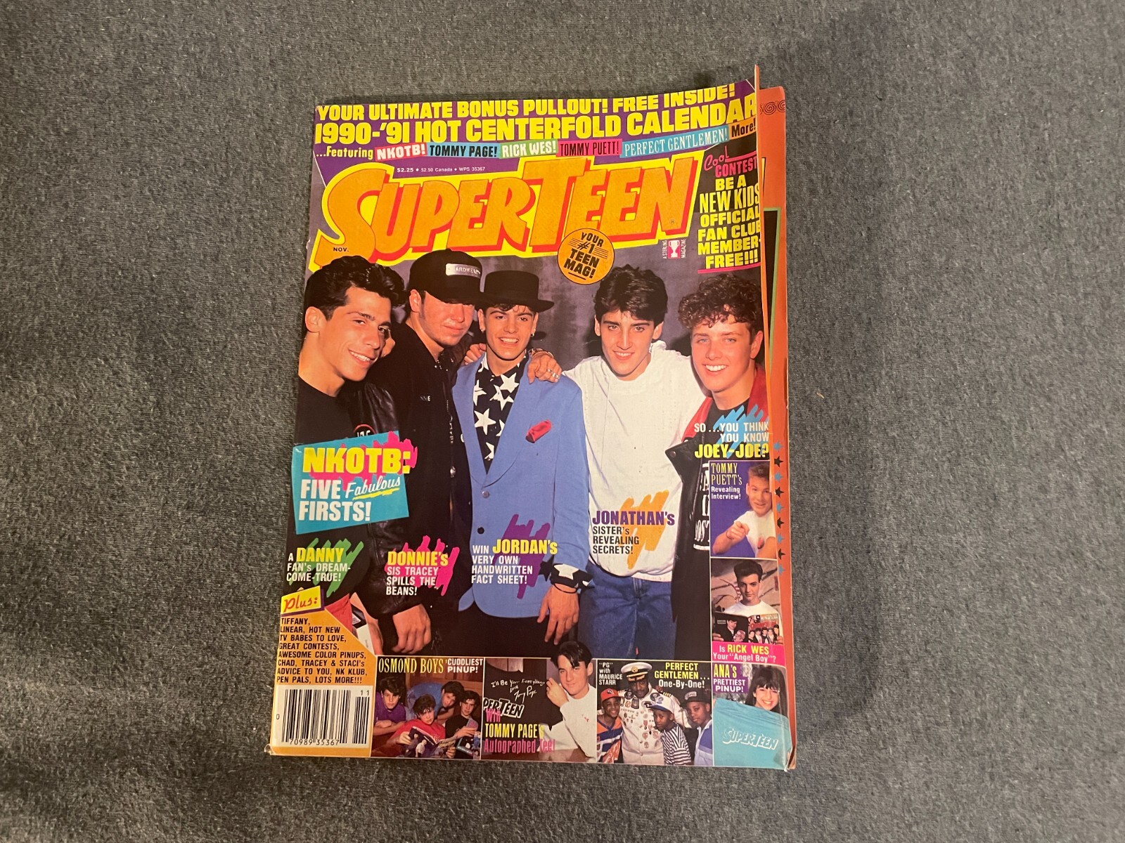 Super Teen Magazine November 1990 New Kids on the Block Disney Madonna ...