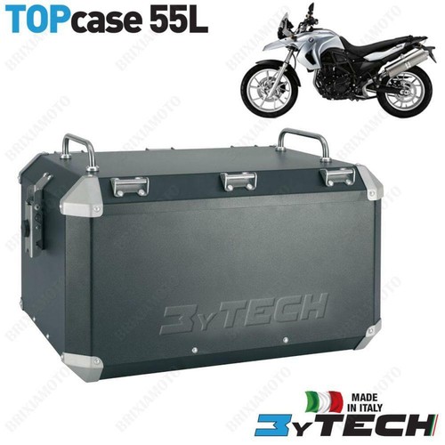 Black Aluminium Top Case Mytech 55 Lt for BMW 800 F650GS (Twin) 2010 ...